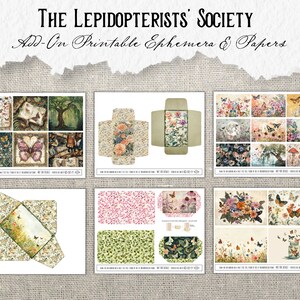 The Lepidopterists' Society Butterfly Printable Ephemera Junk Journal ...