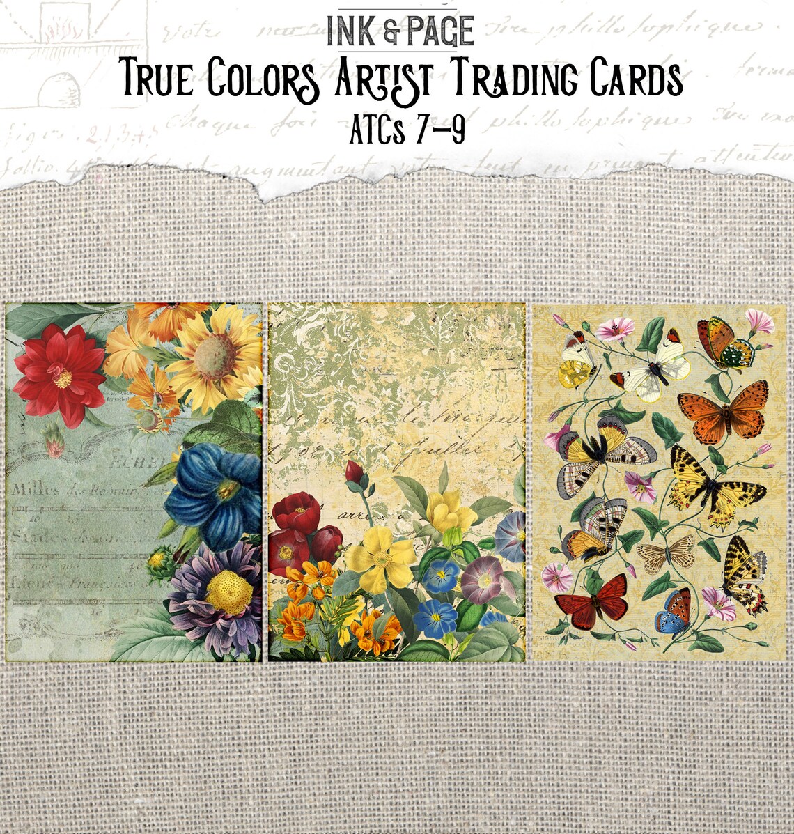 True Colors Rainbow Artist Trading Cards Printable Atcs Junk | Etsy