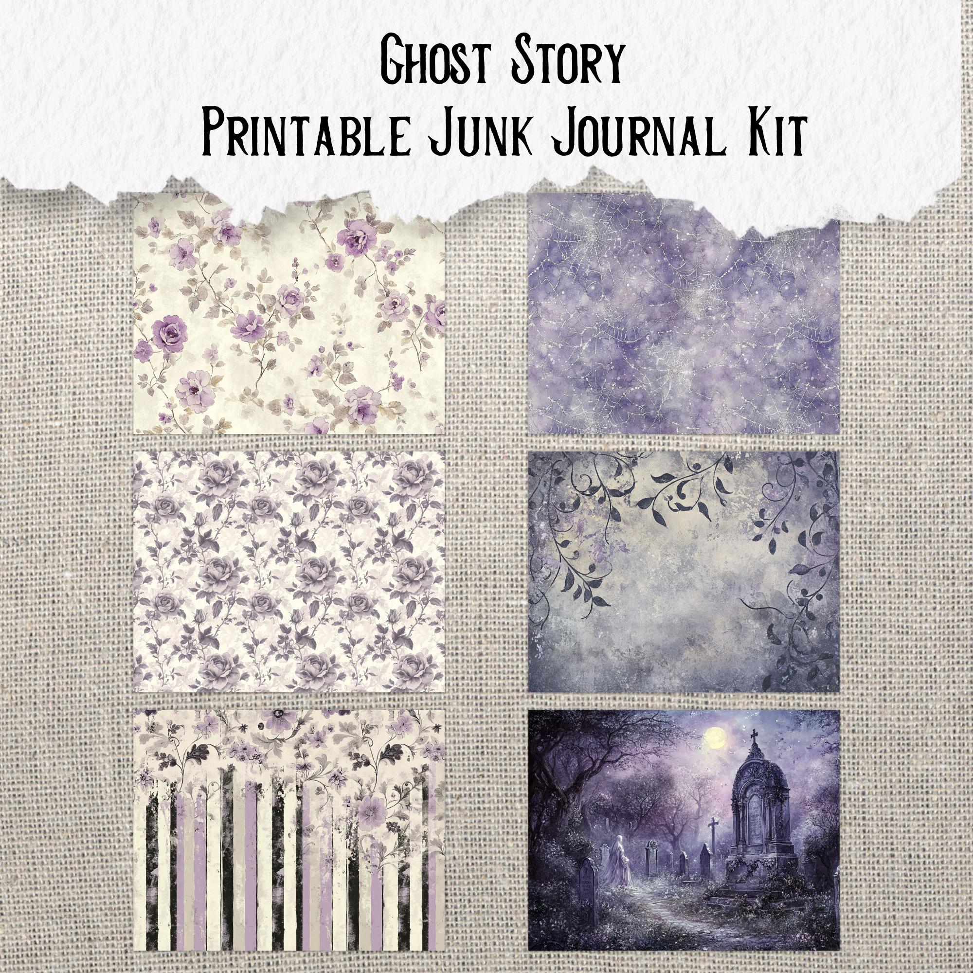 Ghost Story Junk Journal Printable Kit Haunted House Digital Download ...