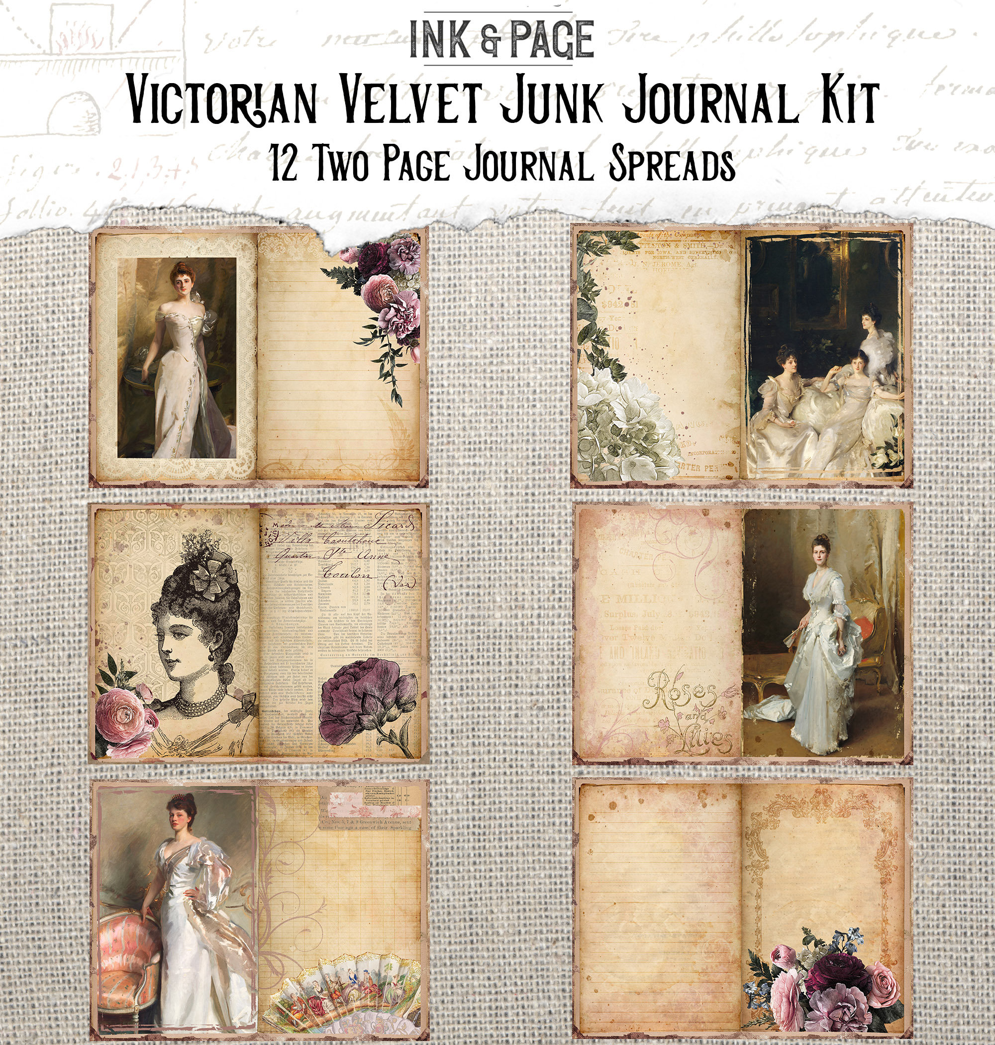 Victorian Junk Journal Printable Vintage Digital Download - Etsy