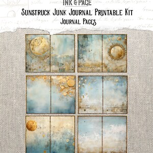 Sun Junk Journal Printable Kit Celestial Digital Download Sunstruck ...