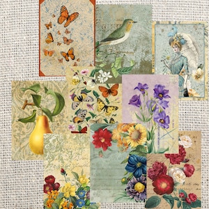 True Colors Rainbow Artist Trading Cards, Printable Atcs, Junk Journal ...