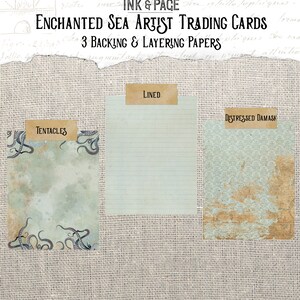 Enchanted Sea Artist Trading Cards, Printable Atcs, Junk Journal ...