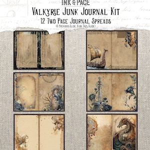 Valkyrie Junk Journal Printable Kit Vintage Viking Digital Download ...