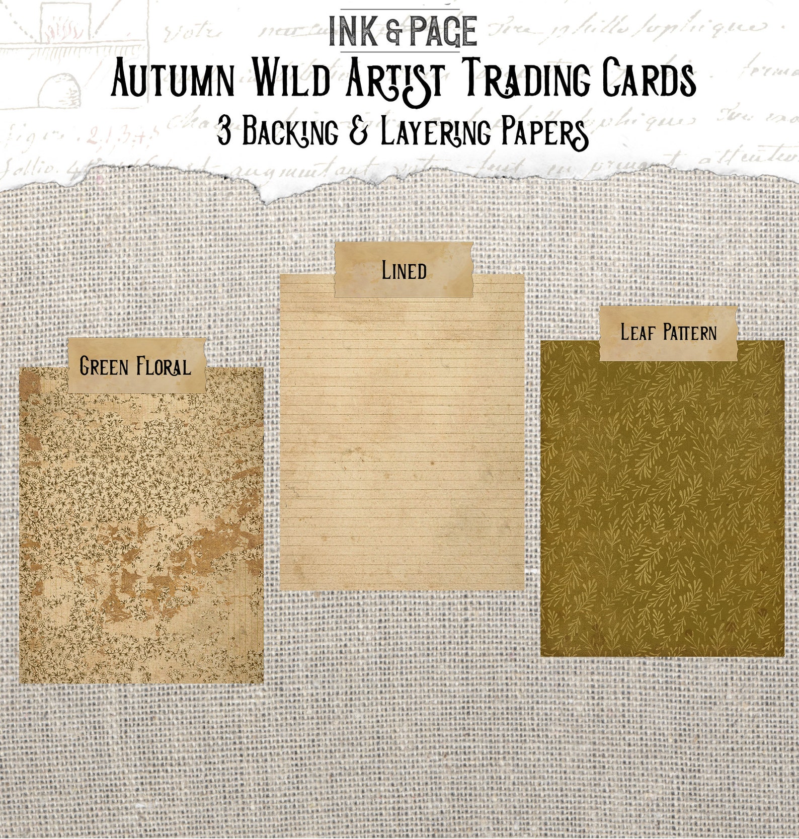 Autumn Wild Printable Atcs Fall Artist Trading Cards Vintage - Etsy