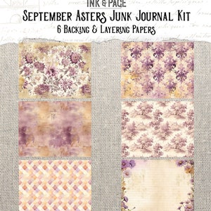 September Junk Journal Printable Kit Birth Month Digital Download ...