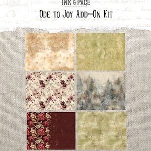 Ode to Joy Printable Ephemera Add-on Kit Junk Journal Yuletide Digital ...