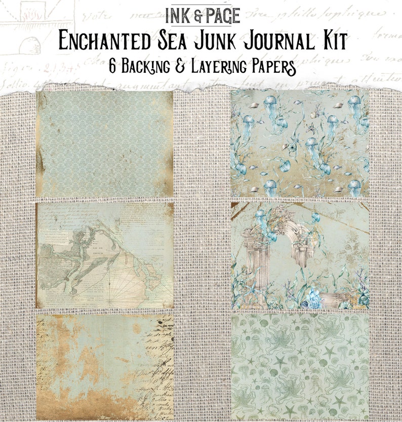 Enchanted Sea Junk Journal Printable Kit Vintage Ocean - Etsy