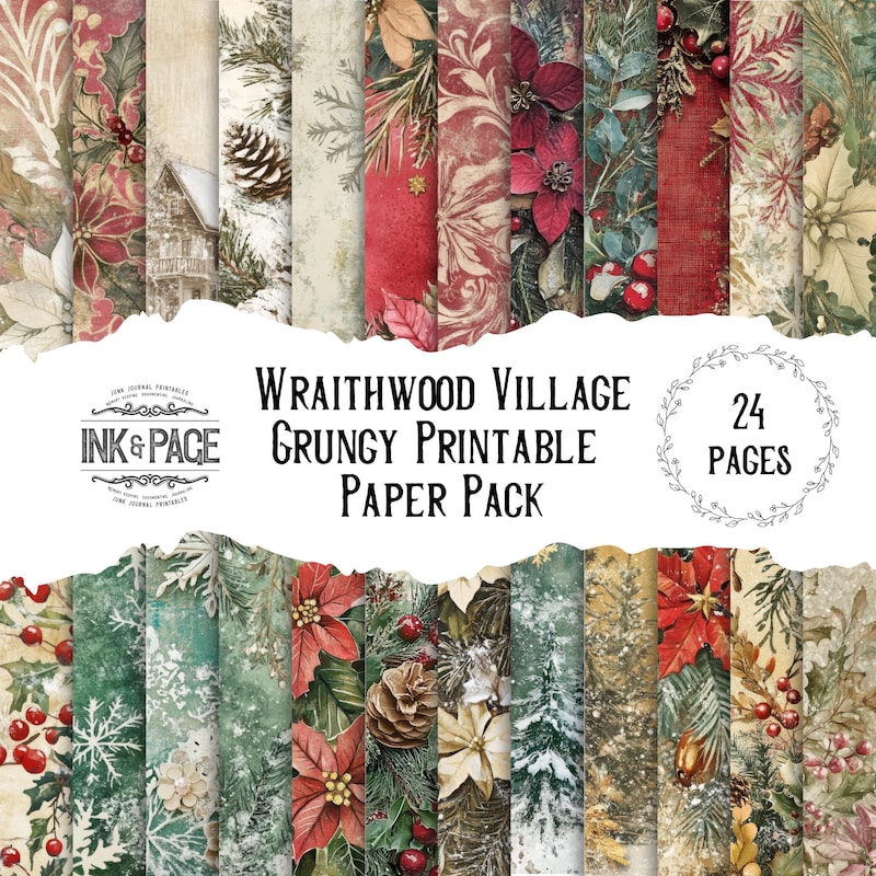 Grunge Christmas Clip Art - Etsy