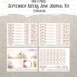 September Junk Journal Printable Kit Birth Month Digital Download ...