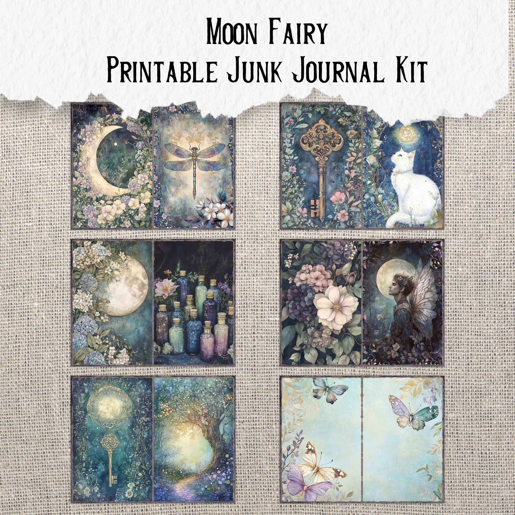 Moon Fairy Junk Journal Printable Kit Celestial Fae Magical Gothic ...