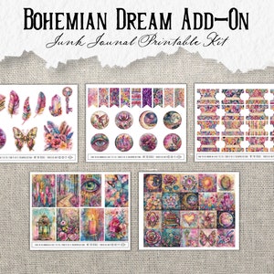 Bohemian Dream Junk Journal Printable Ephemera Digital Pockets ...