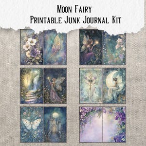 Moon Fairy Junk Journal Printable Kit Celestial Fae Magical Gothic ...