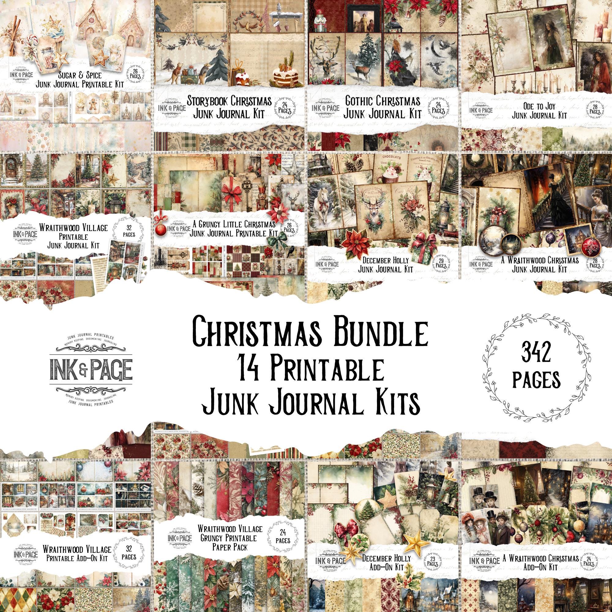 Fashion Collage Supplies For Artists Victorian Christmas Collage Junk ...