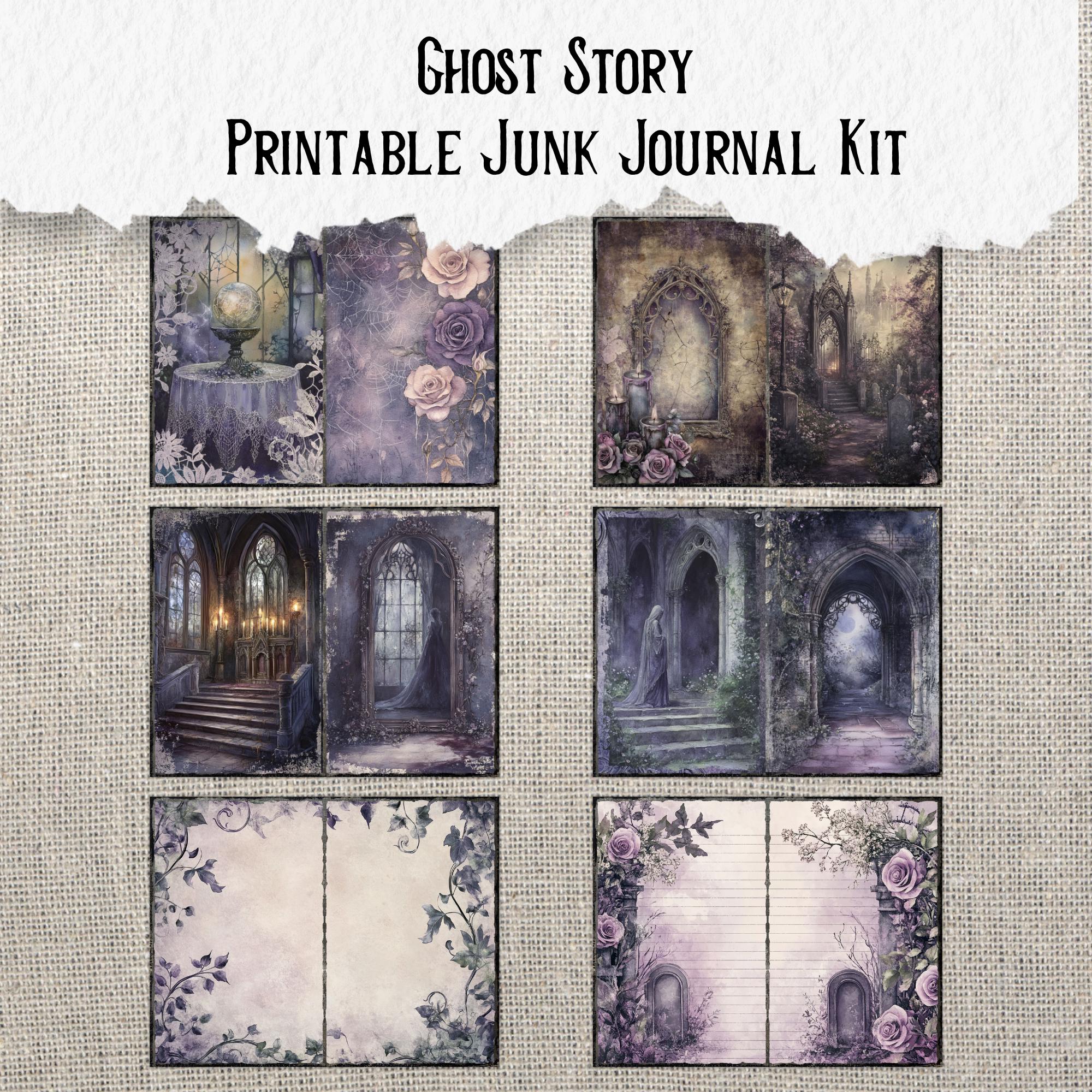Ghost Story Junk Journal Printable Kit Haunted House Digital Download ...