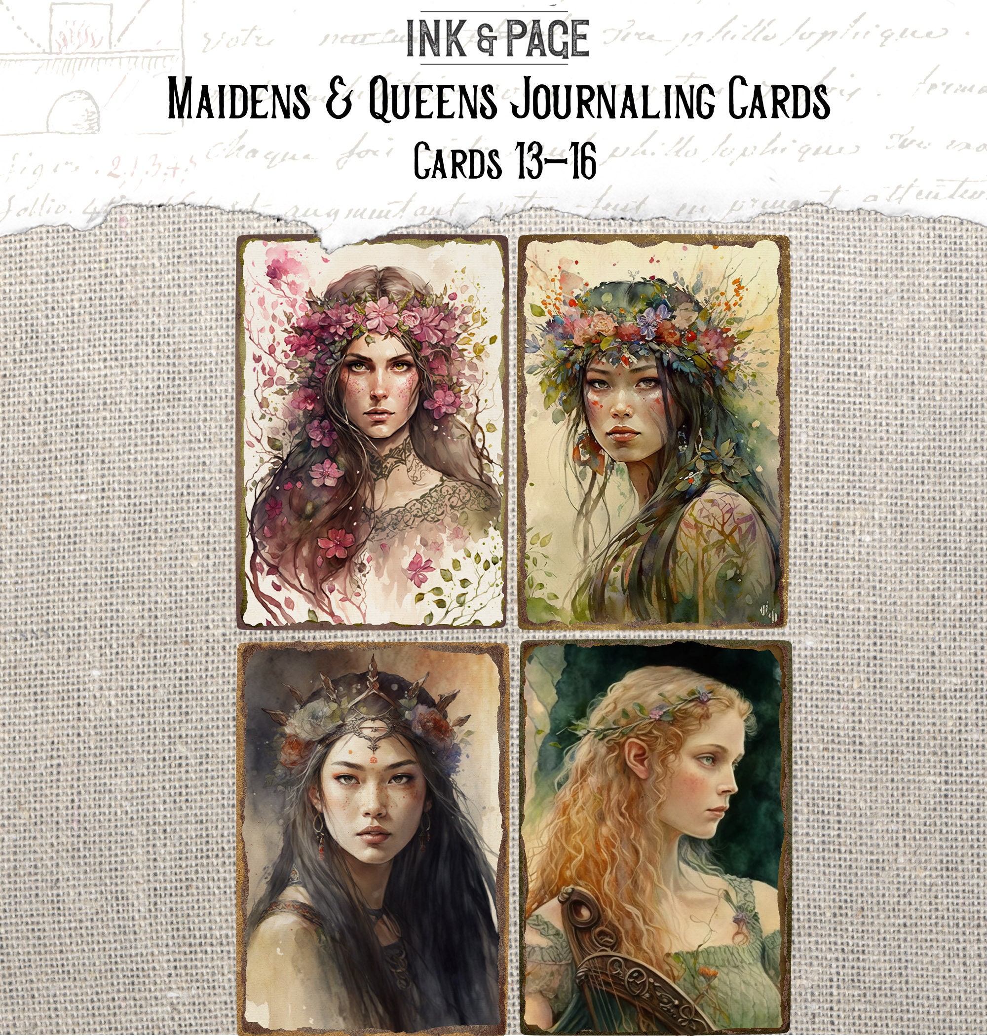 Maidens and Queens Printable Journal Cards, Celtic Dream Ireland ...