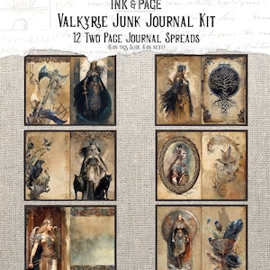 Valkyrie Junk Journal Printable Kit Vintage Viking Digital Download ...