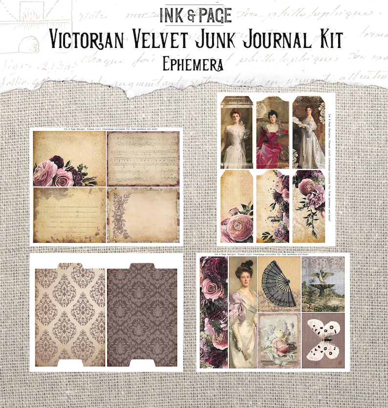 Victorian Junk Journal Printable Vintage Digital Download - Etsy