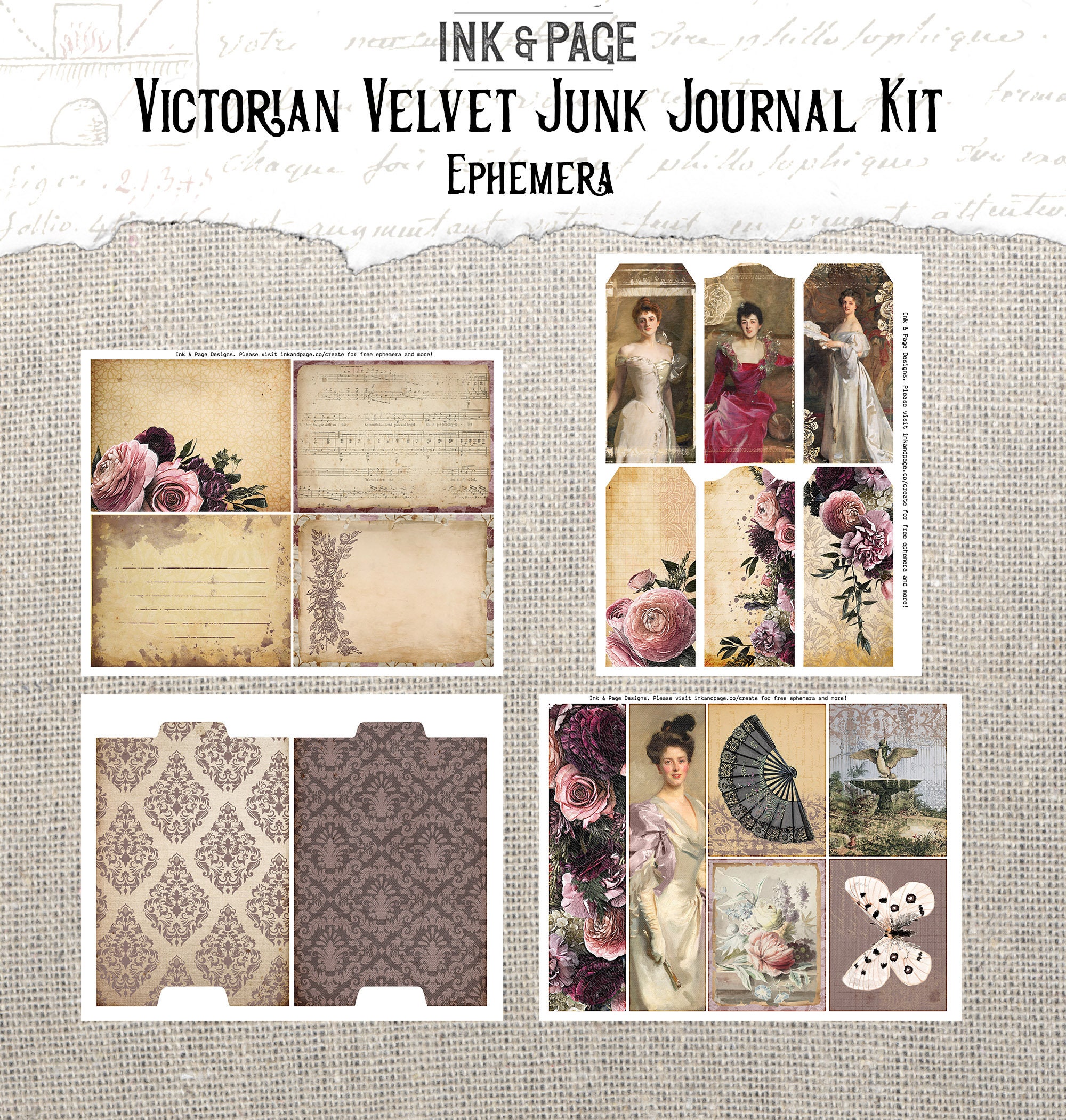 Victorian Junk Journal Printable Vintage Digital Download - Etsy