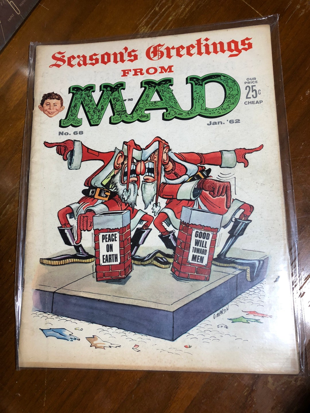 1962 Mad Magazine Issue 68 Alfred E . Neumann - Etsy