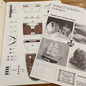 RMS Titanic 1:400 Scale Paper Model Germany Schreiber-bogen - Etsy