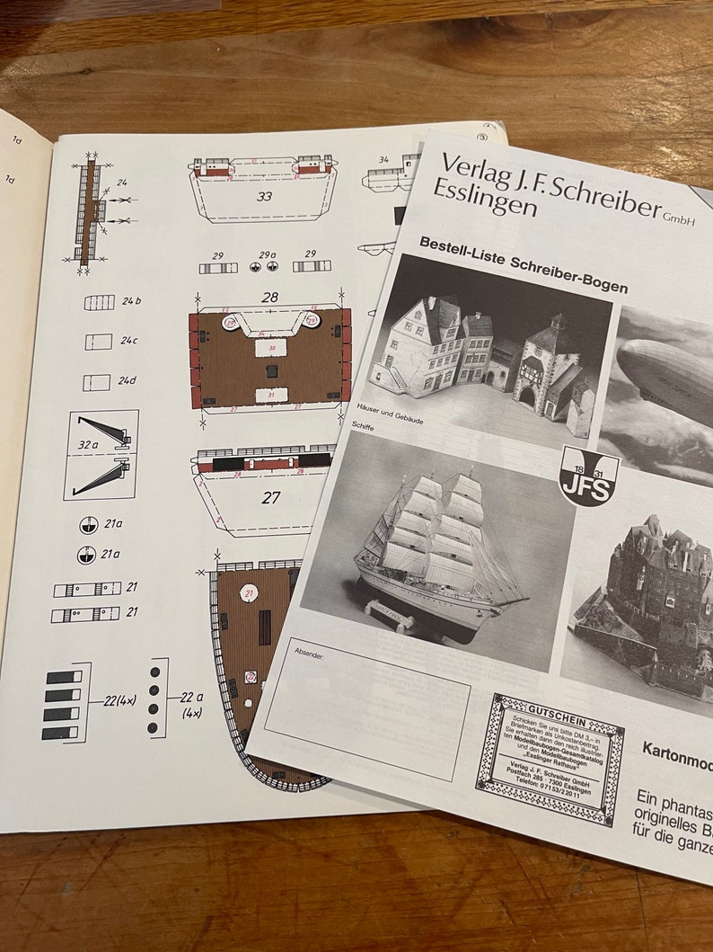 RMS Titanic 1:400 Scale Paper Model Germany Schreiber-bogen - Etsy