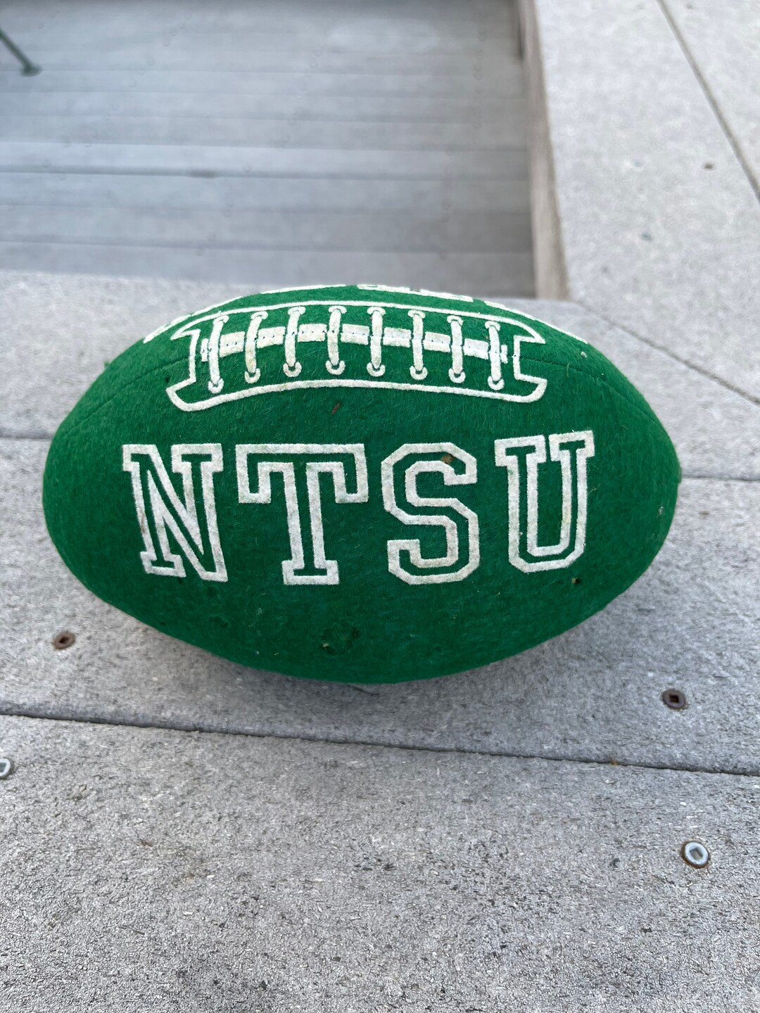 NTSU North Texas State Vintage Felt Football Mean Green - Etsy