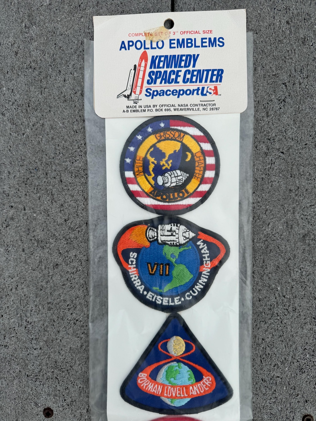 Apollo Emblems Patches Kennedy Space Center 3" NASA Set of 12 Made in ...