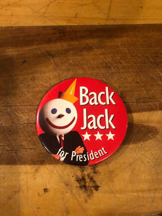 1996 Jack in the Box Political Button Back Jack for President - Etsy