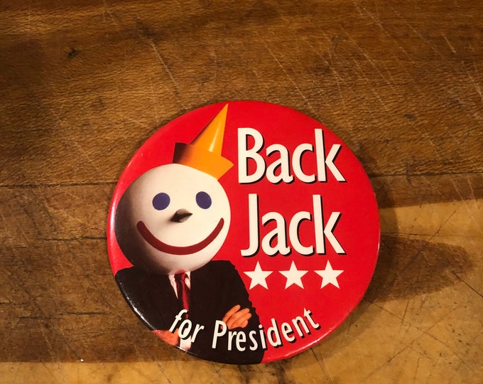 1996 Jack in the Box Political Button Back Jack for President - Etsy