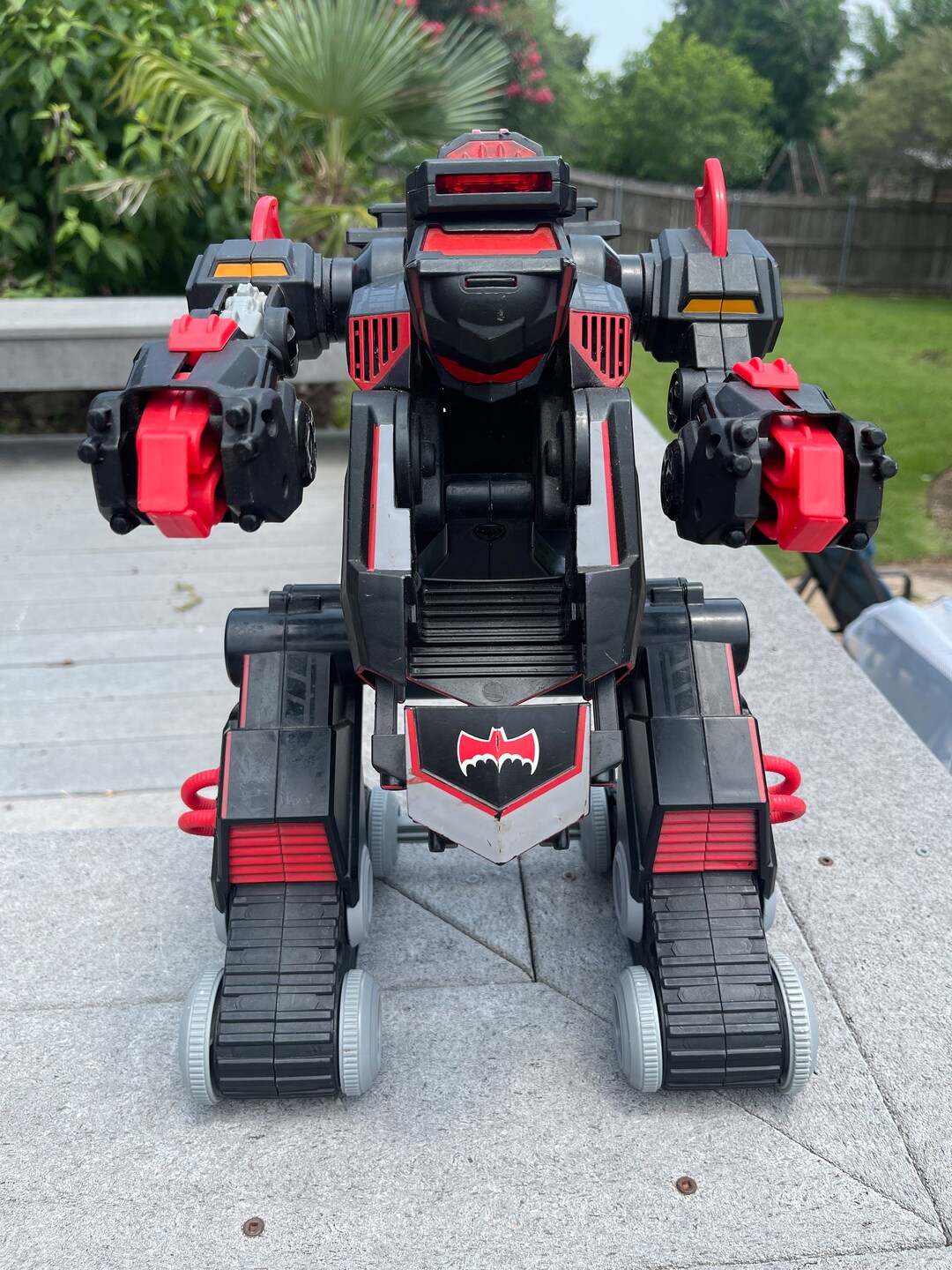 Fisher Price Imaginext RC Transforming Batbot Robot Batman Red/black No ...