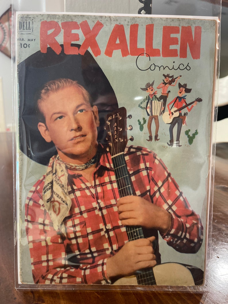 1952 Rex Allen Comics 4 Dell Comic Book Western Cowboy - Etsy
