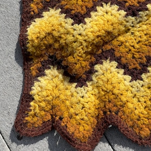 Vintage Earth Tones Afghan Crochet Blanket Large - Etsy