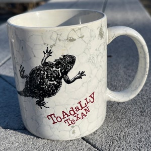 Toadally Texas Horned Toad Vintage Coffee Mug - Etsy