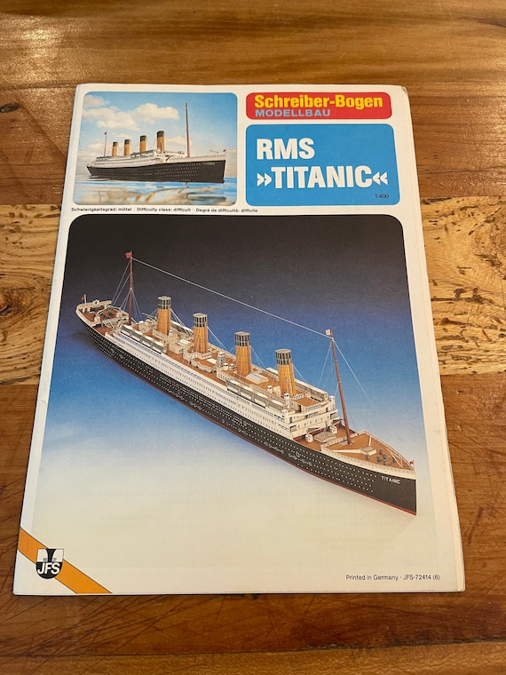 RMS Titanic 1:400 Scale Paper Model Germany Schreiber-bogen - Etsy