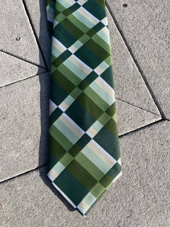 Vintage 1970s Beau Brummell Gentry Green Tie Polyester - Etsy