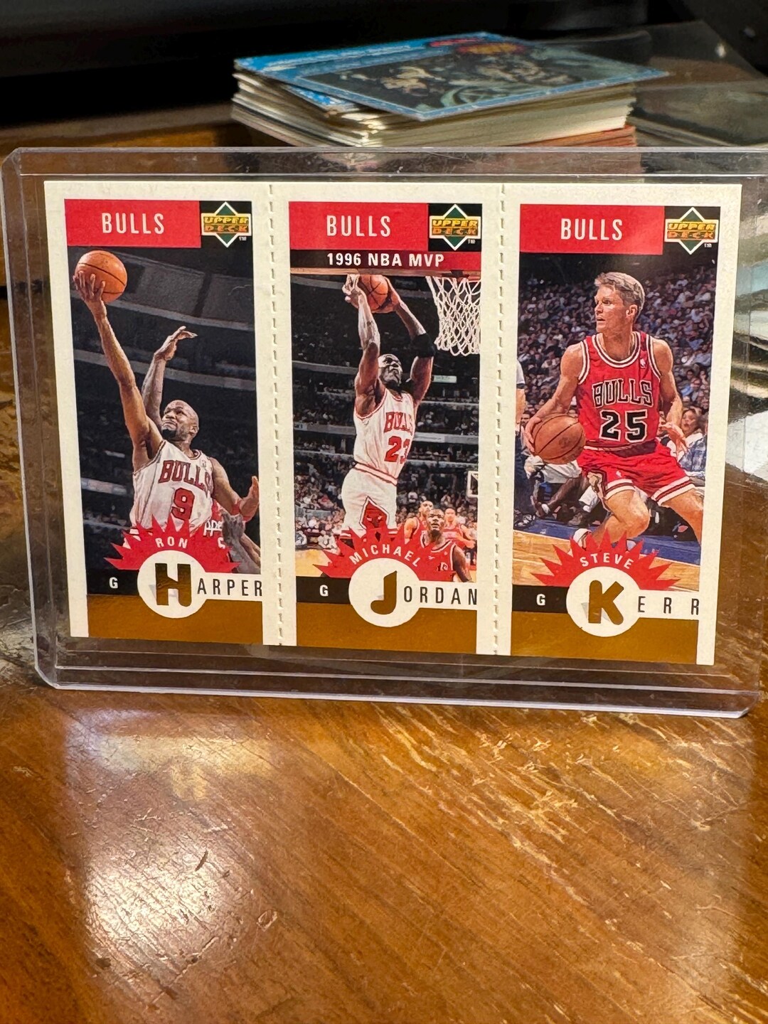 Michael Jordan 1997 Upper Deck Gold Card Number B1 Ron, Harper and ...