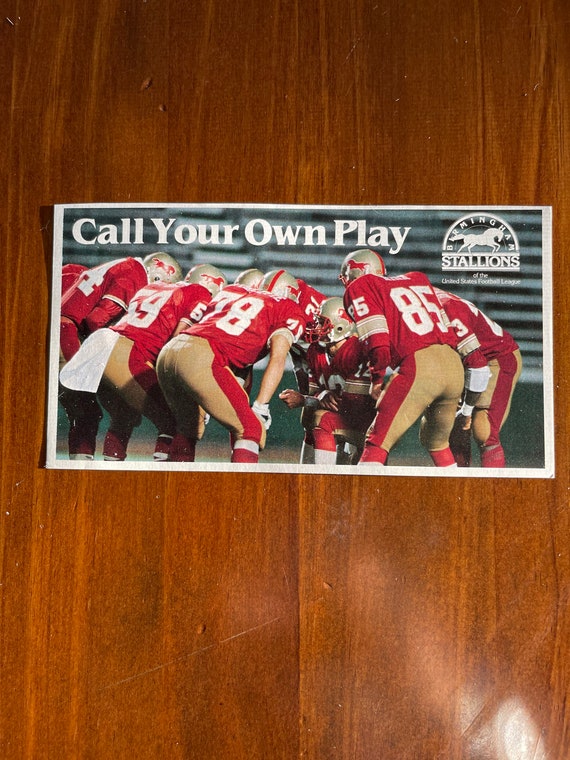 1980s Birmingham Stallions USFL Football Advertising 7x4 - Etsy