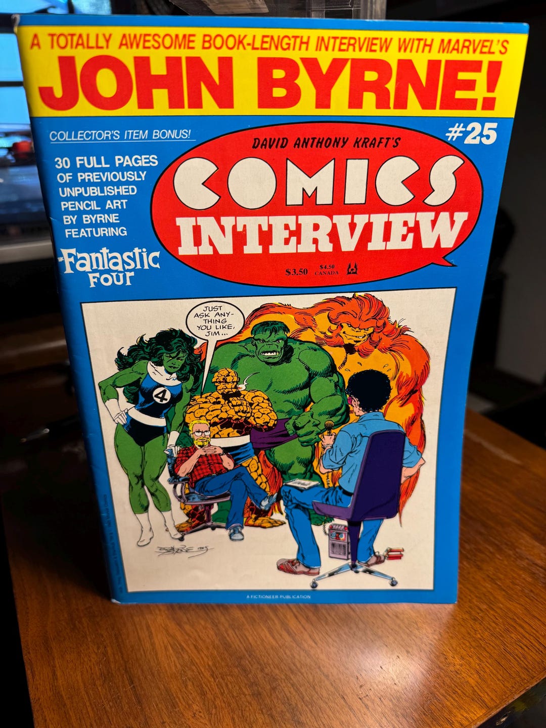 1985 Comics Interview John Byrne Issue Number 25 Fantastic Four Cover ...