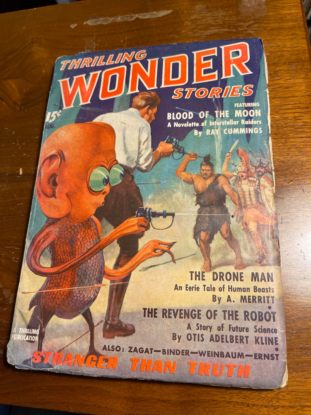 1936 August Thrilling Wonder Stories Pulp Magazine Science Fiction - Etsy
