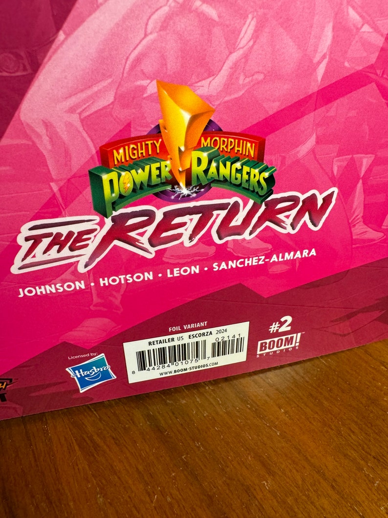 Mighty Morphin Power Rangers the Return 2 Virgin Foil Cover Variant by ...