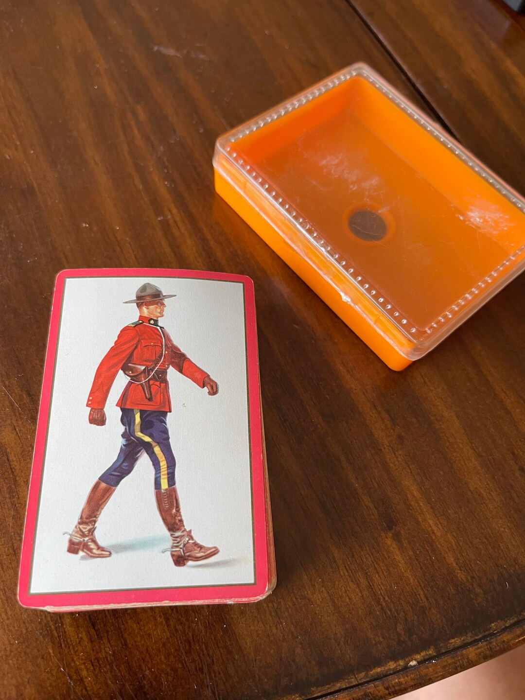 Vintage RCMP Royal Canadian Mounted Police Deck of Congress Playing ...