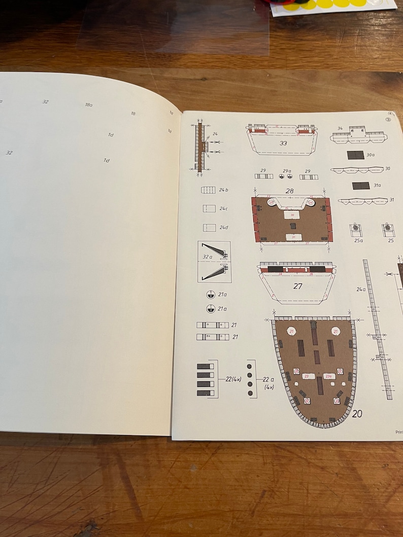RMS Titanic 1:400 Scale Paper Model Germany Schreiber-bogen - Etsy
