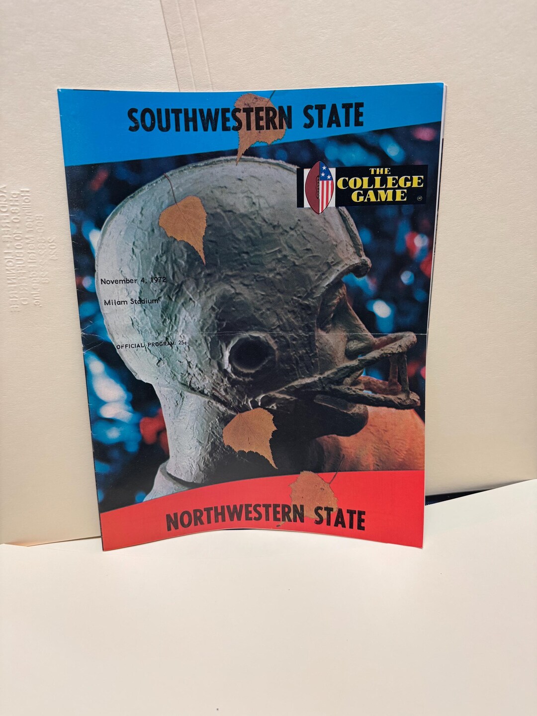 1972 Program Southwestern State Vs.northwestern State College Football ...