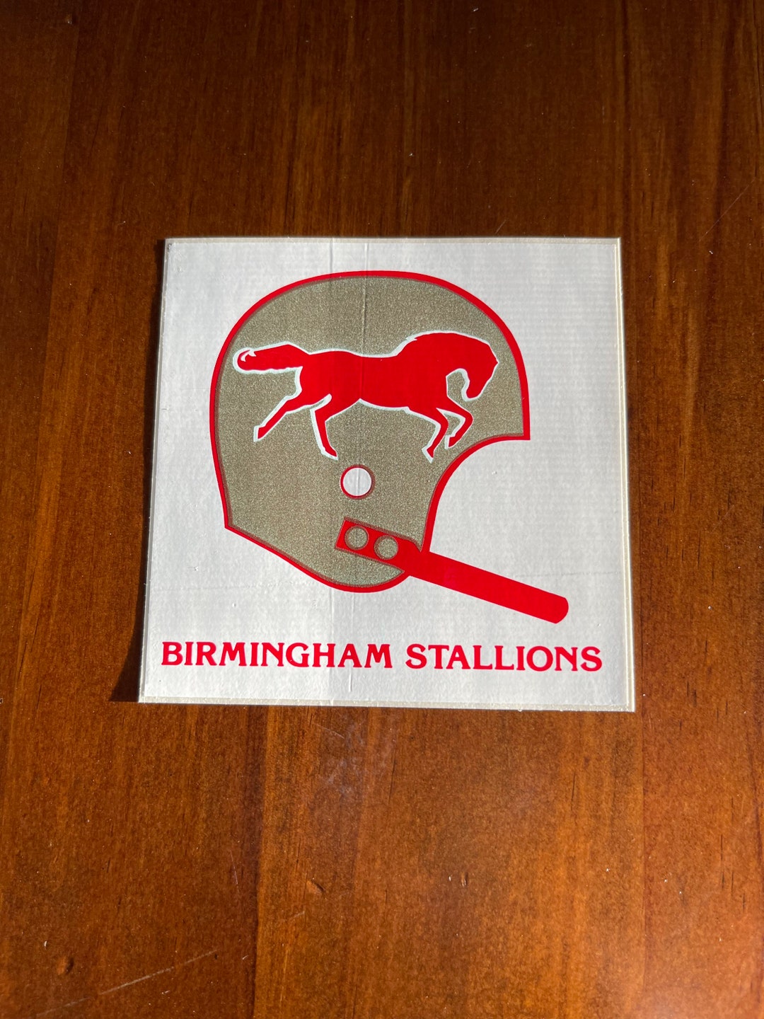 1983 Birmingham Stallions USFL Football Logo Decal Sticker Helmet - Etsy