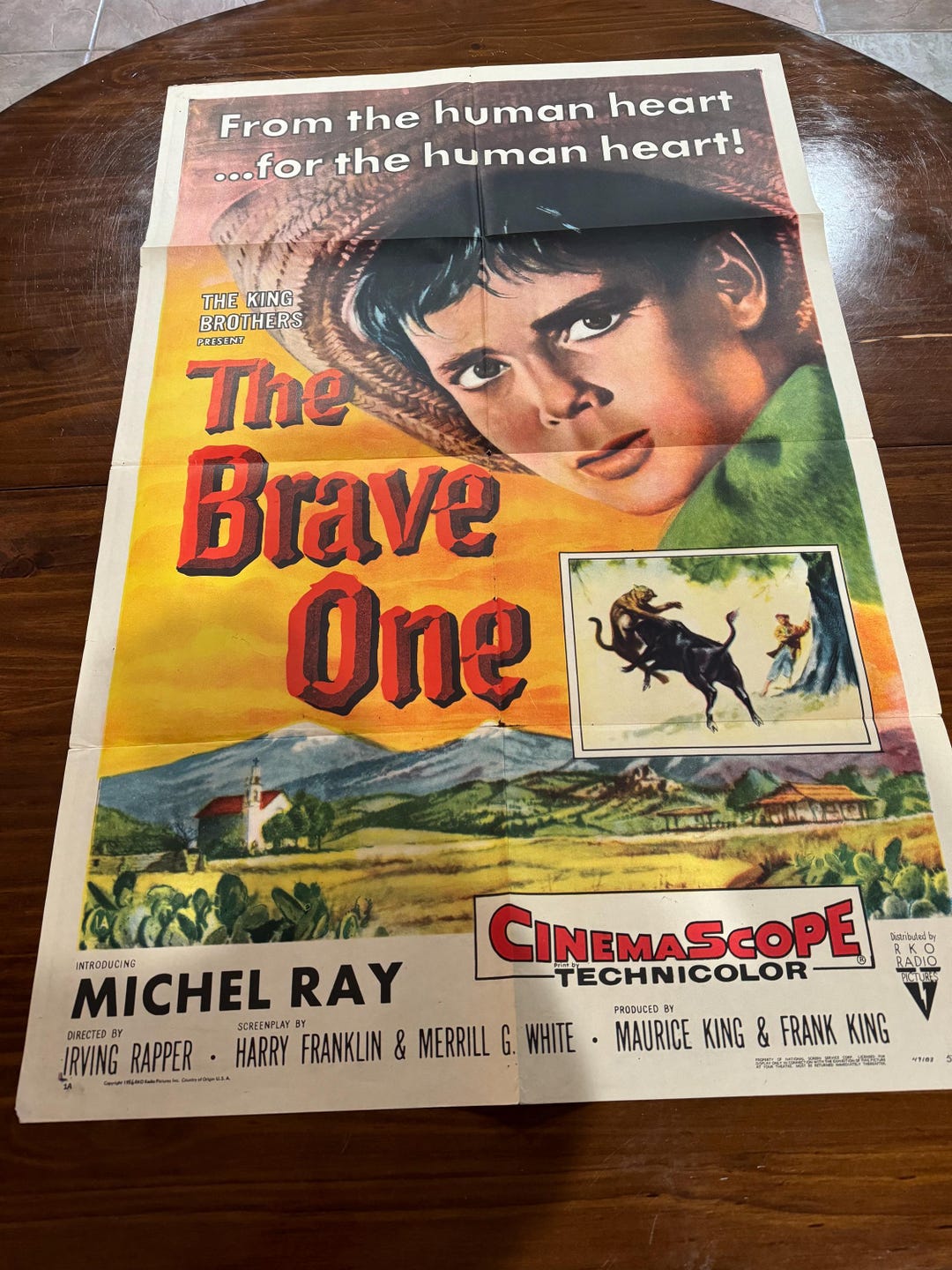 The Brave One 1956 Original Movie Poster 27x41 - Etsy