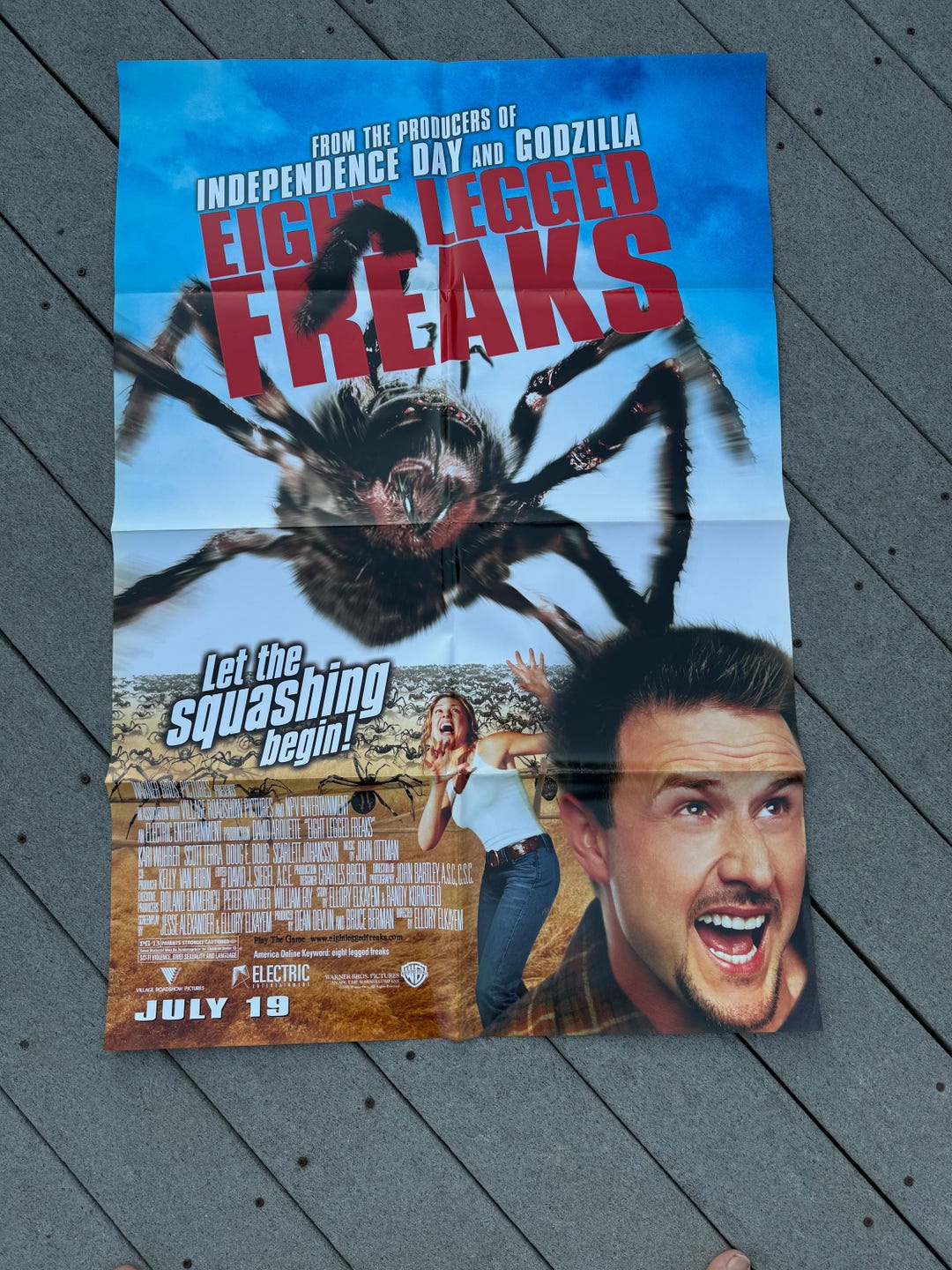 Eight Legged Freaks 2002 Original Movie Poster 27x41 Spiders Cult