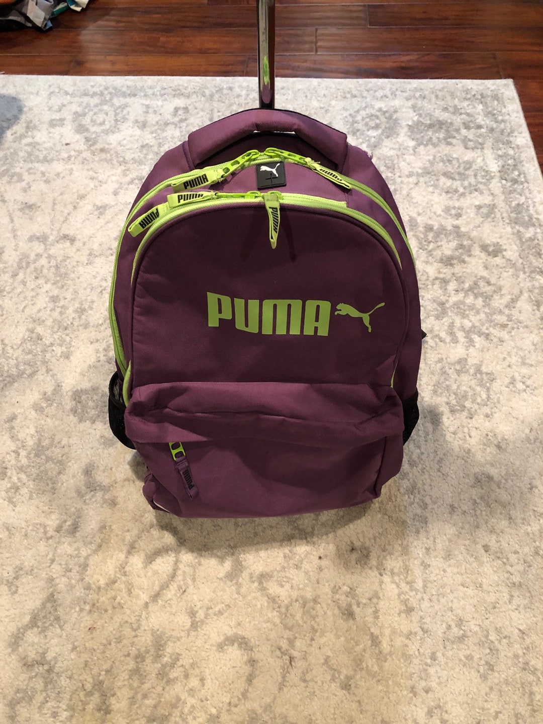 Puma Backpack Purple and Green - Etsy