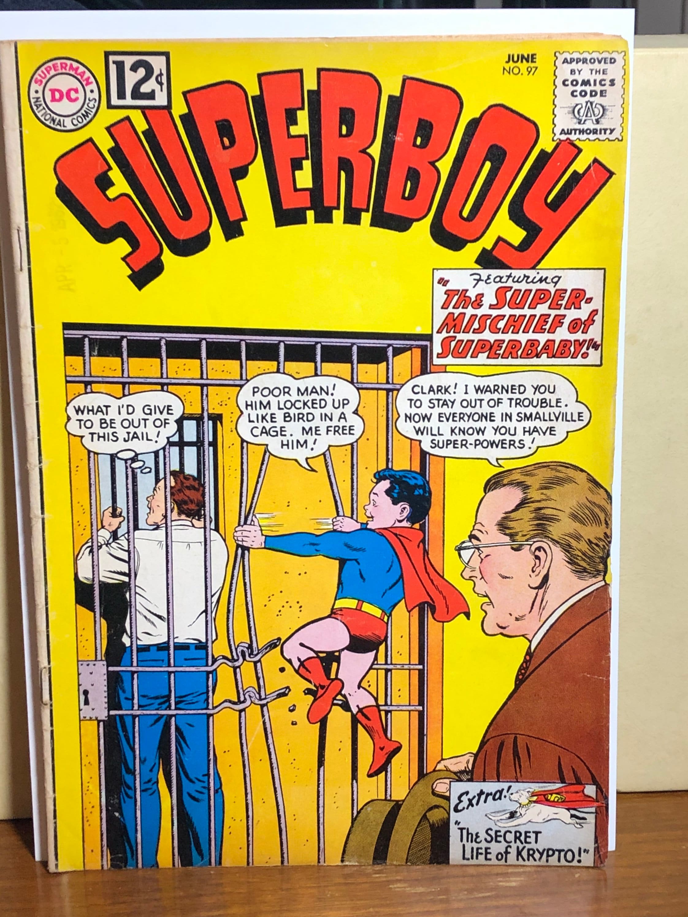 Superboy 97 Comic Book F 1960 Silver Age Superbaby! - Etsy UK