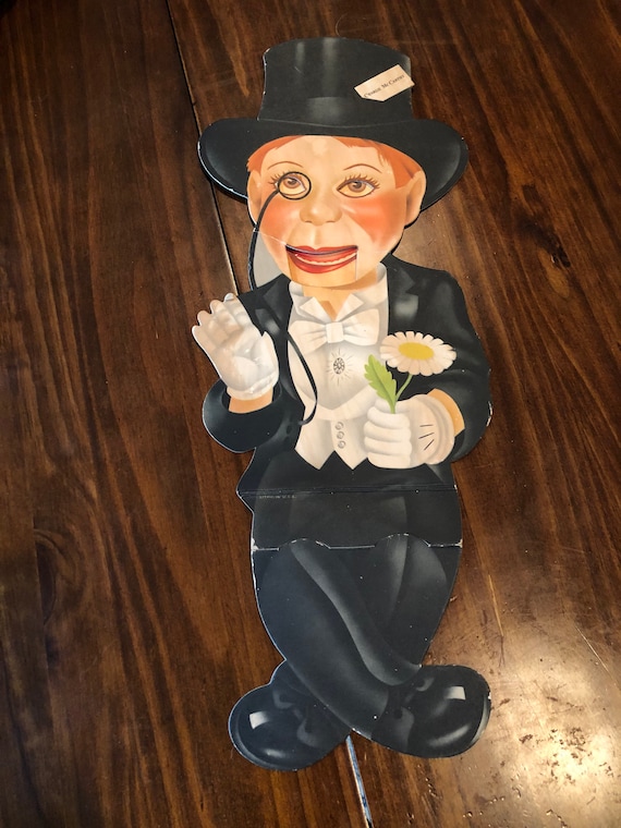 Vintage Charlie Mccarthy 21 Die Cut Cardboard Display Moving - Etsy